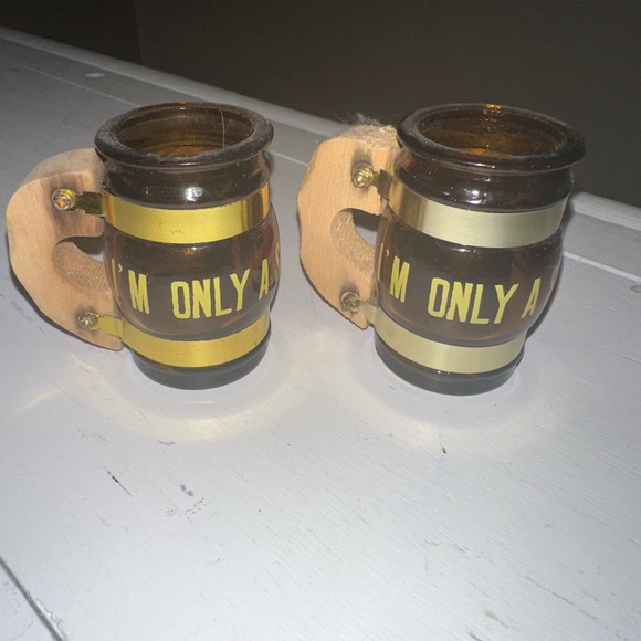 Dining | Antique Small Barrel Shot Glasses Im Only A Small Drinker ...